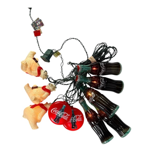 Coca Cola | Holiday | Vintage 4 Coca Cola Polar Bear And Bottle String ...